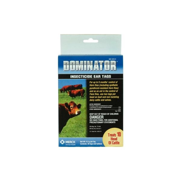 Merck DOMINATOR® Insecticide Ear Tag 20/Box